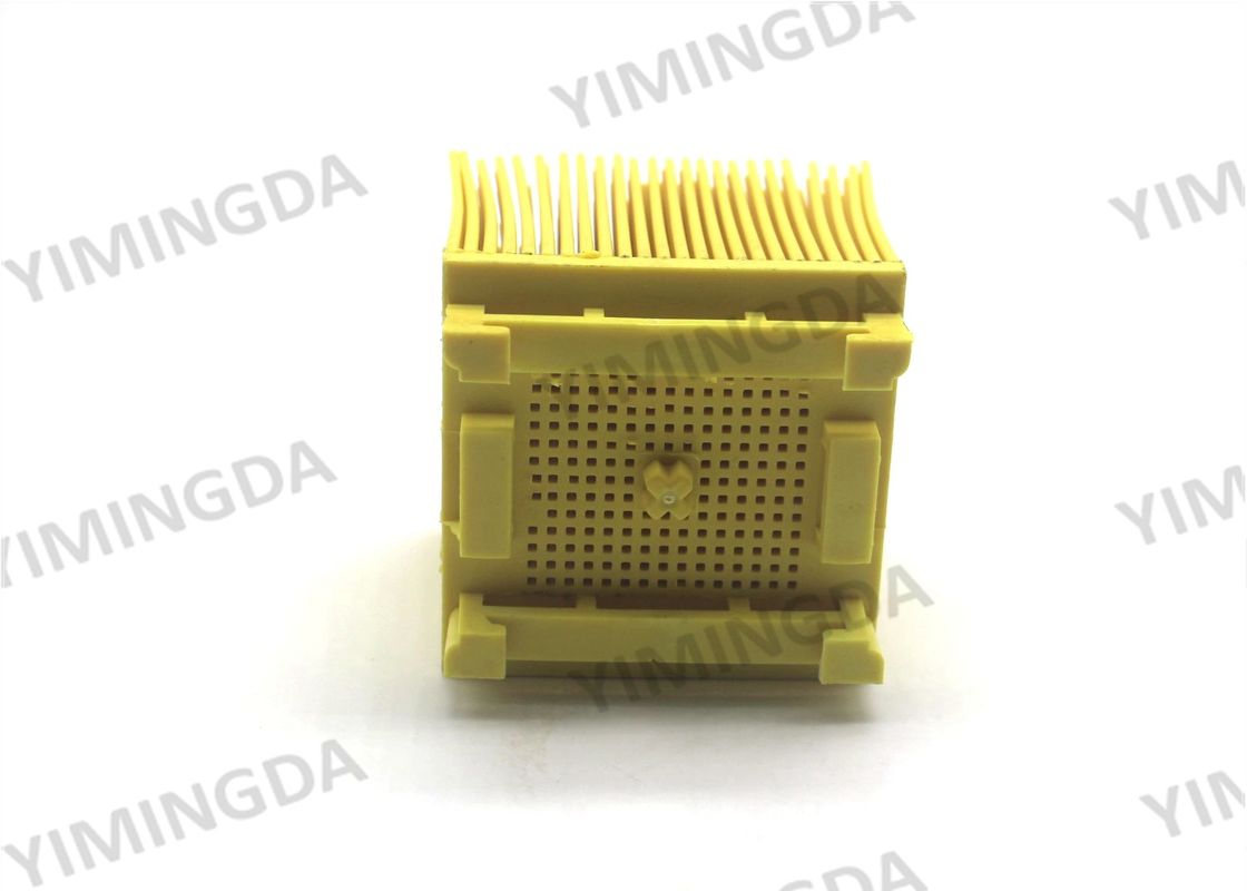 Nylon Square Foot Brush Yellow Color Auto Cutter Bristle 50 * 50 *43mm ...
